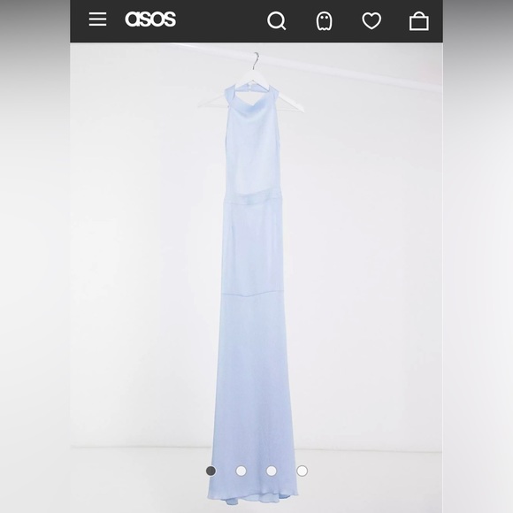 Missguided | Dresses | Missguided Satin High Neck Maxi Dress | Poshmark